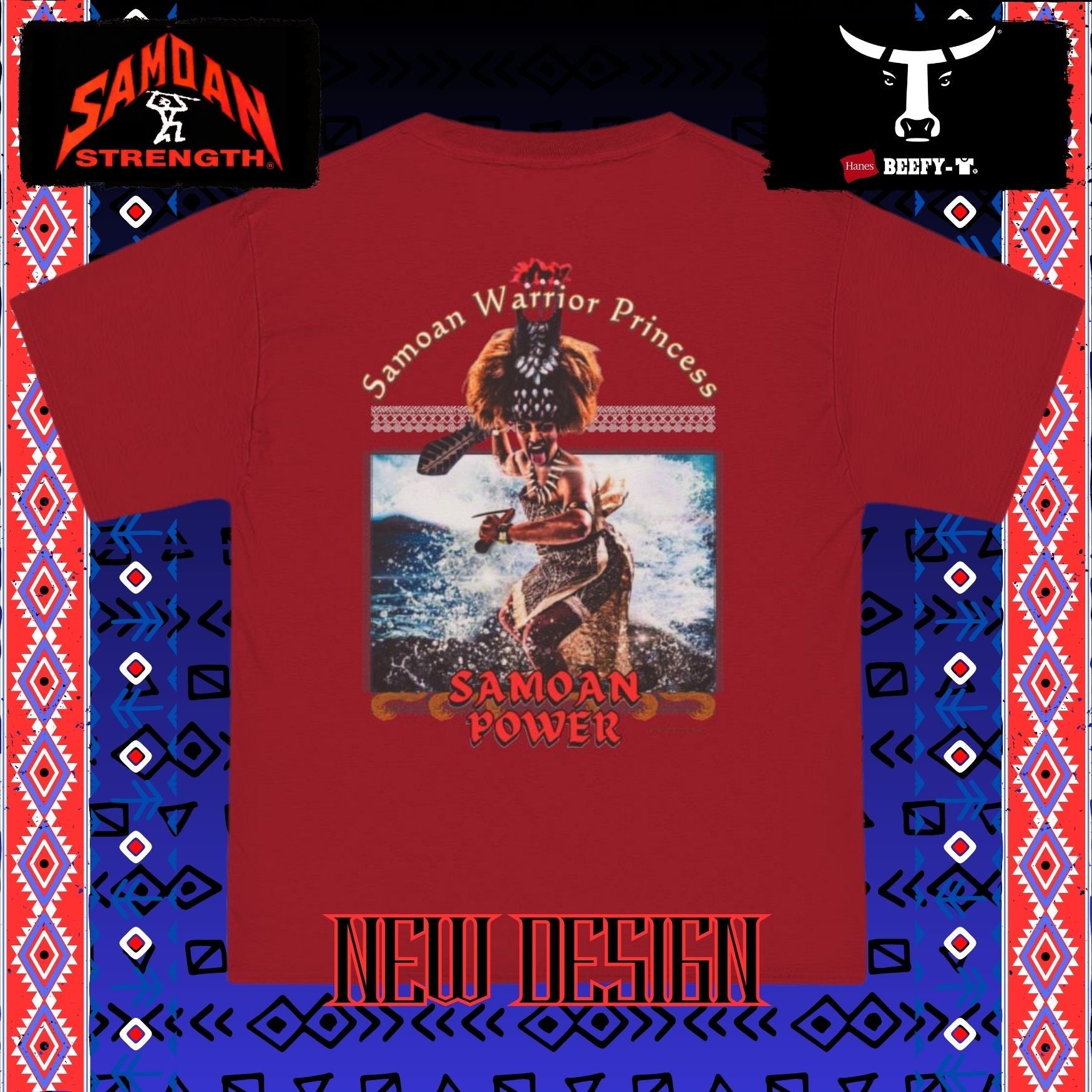 Samoan Strength Samoan Warrior Princess Samoan Power – Fortune Designs